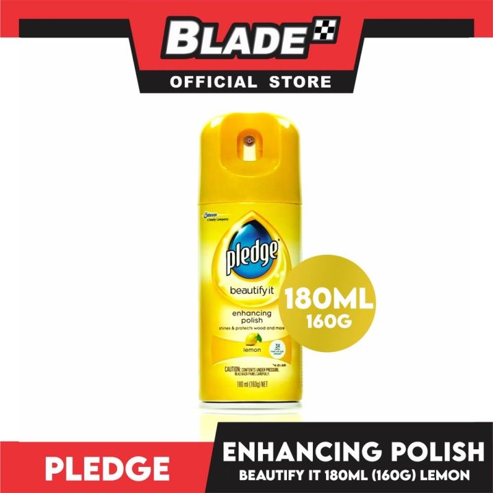 Pledge Enhancing Polish Spray Shines And Protects Wood And More 180ml ...