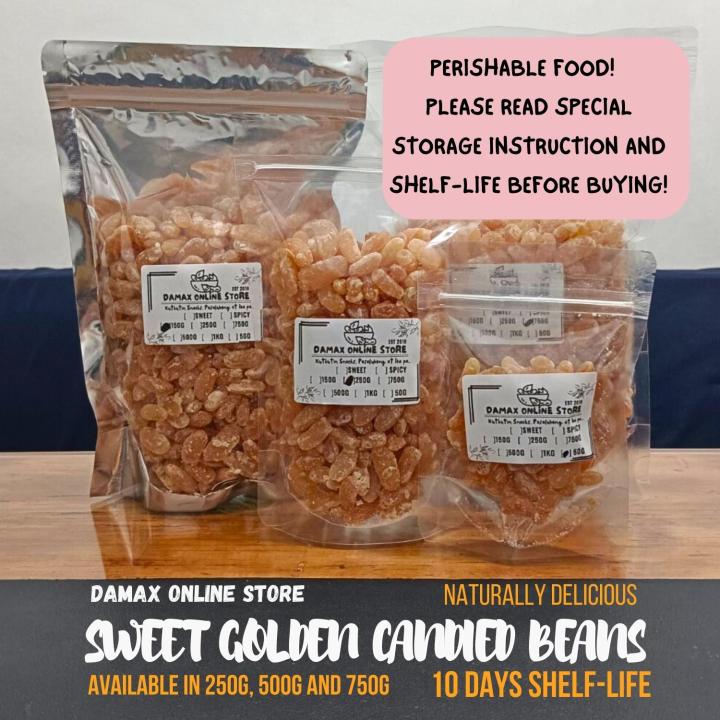 250g to 750g Sweet Candied Golden Beans Dessert I Delightful Treats ...