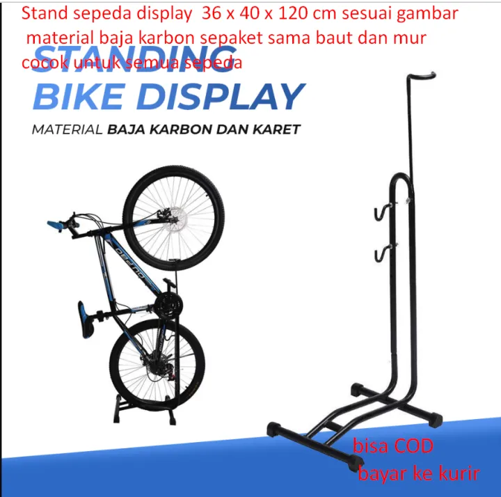 Stand sepeda display 36 x 40 x 120 cm sesuai gambar material baja ...