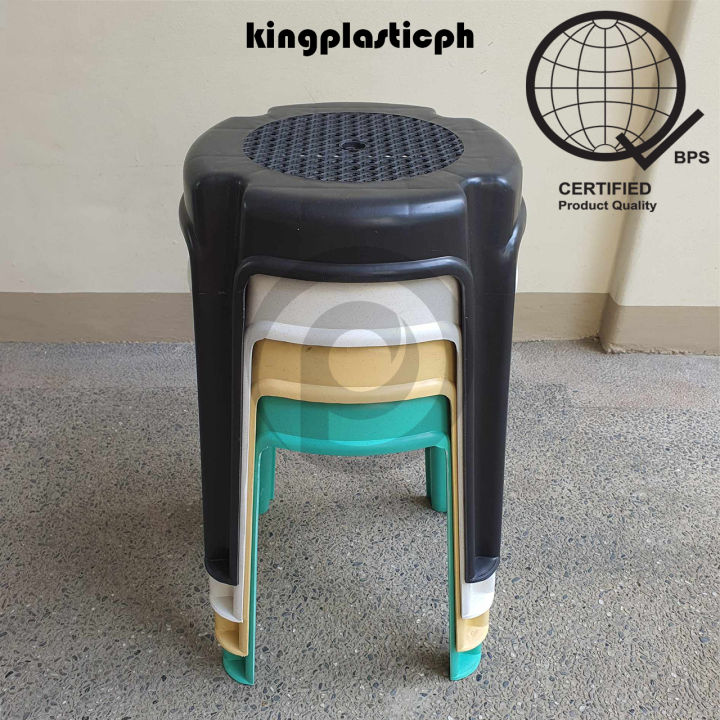 Monoblock Round Stool Beige White Green Black Kingplasticph Chair ...