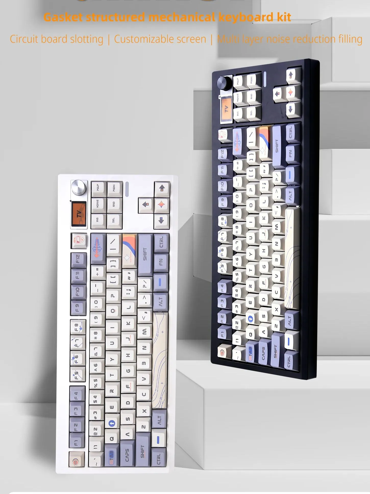 Zuoya Gmk87 Barebones Keyboard Hot Connectivities Bluetooth/2.4ghz ...