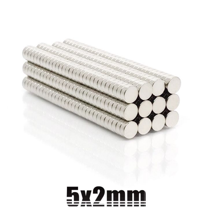5ชิ้น แม่เหล็กนีโอไดเมียม 5x2มิล Magnet Neodymium 5x2mm แม่เหล็กแรงสูง ...