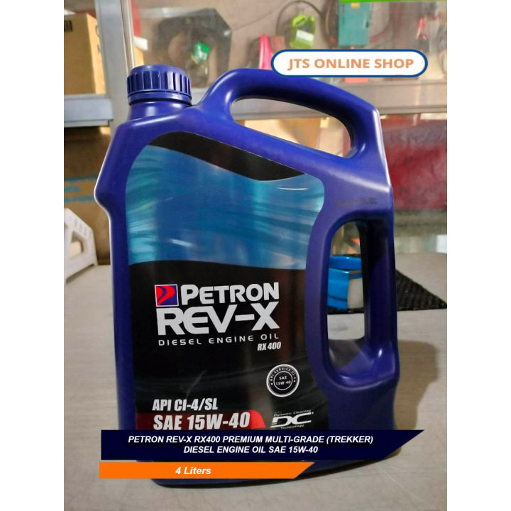 PETRON REV-X RX400 PREMIUM MULTI-GRADE (TREKKER) DIESEL ENGINE OIL SAE ...
