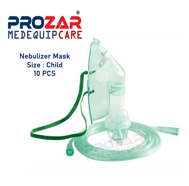NEBULIZER MASK CHILD 10PCS COEMS WITH 7 FEET TUBING & CHAMBER | Lazada