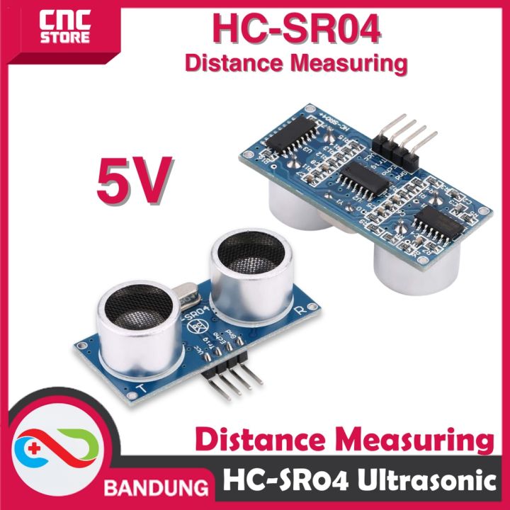 Hc Sr04 Sr04 Ultrasonic Distance Measuring Transducer Sensor Lazada