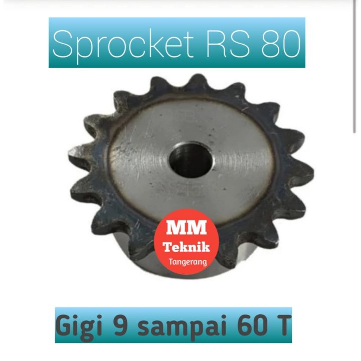 Sprocket RS 80 x 32 T Gear Rantai Single Gir gigi Z 32T RS80 -1 80Z32 80X32T 80-1 tipe B Sproket ...