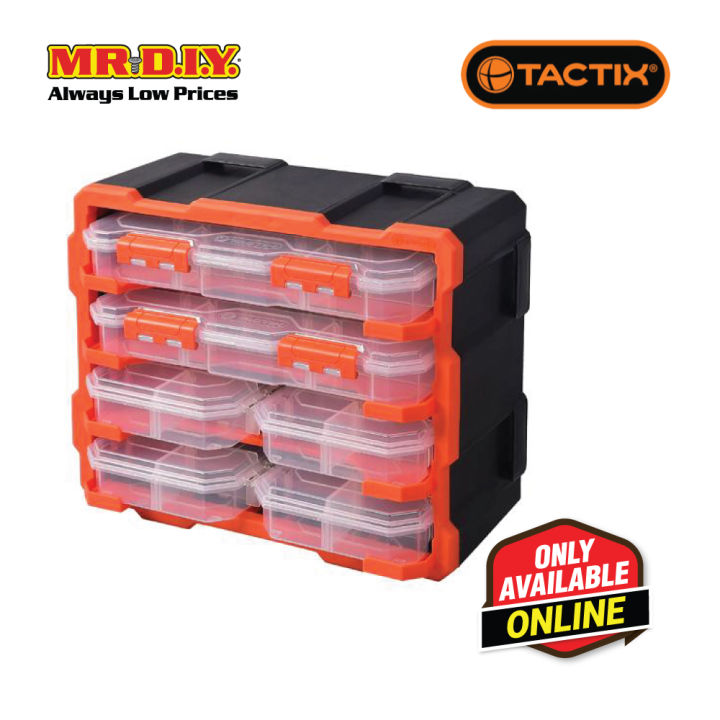 TACTIX Plastic Rack With 6 Organizers | Lazada