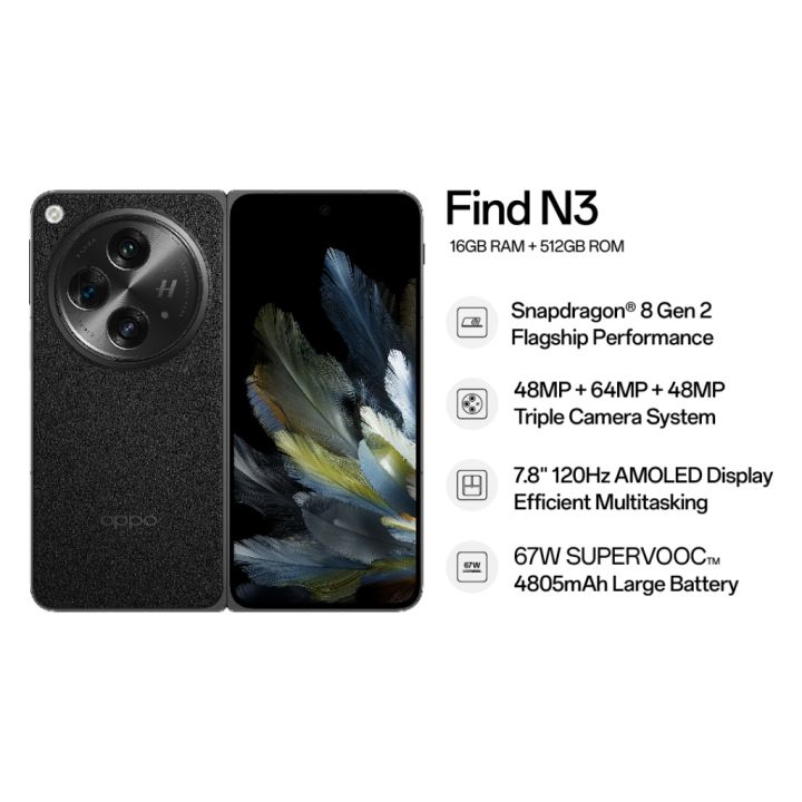 OPPO Find N3 | 16GB RAM + 512GB ROM | Snapdragon 8 Gen 2 Flagship Performance | Triple Camera ...