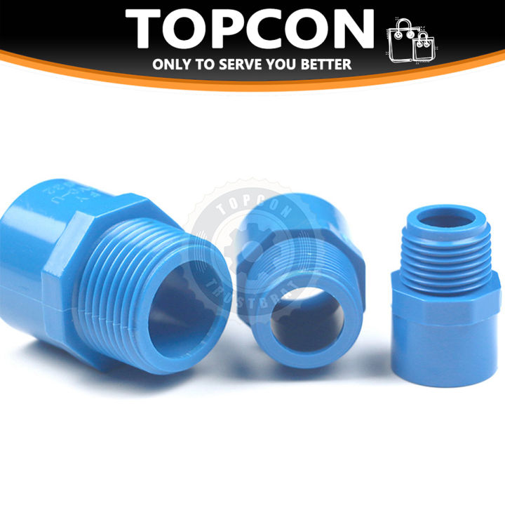 1/2" 3/4'' 1'' PVC Male Straight Pipe Fittings | Lazada PH