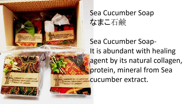 HANDMADE SEA CUCUMBER SOAP / Natural GOLDEN GAMAT LANGKAWI COLLAGEN ...