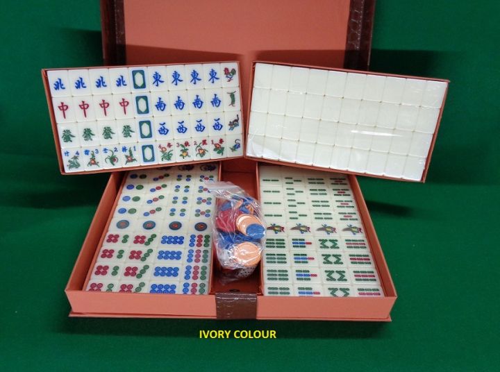 A1 Size All Ivory Colour Mahjong Set (Size 37mm) | Lazada Singapore