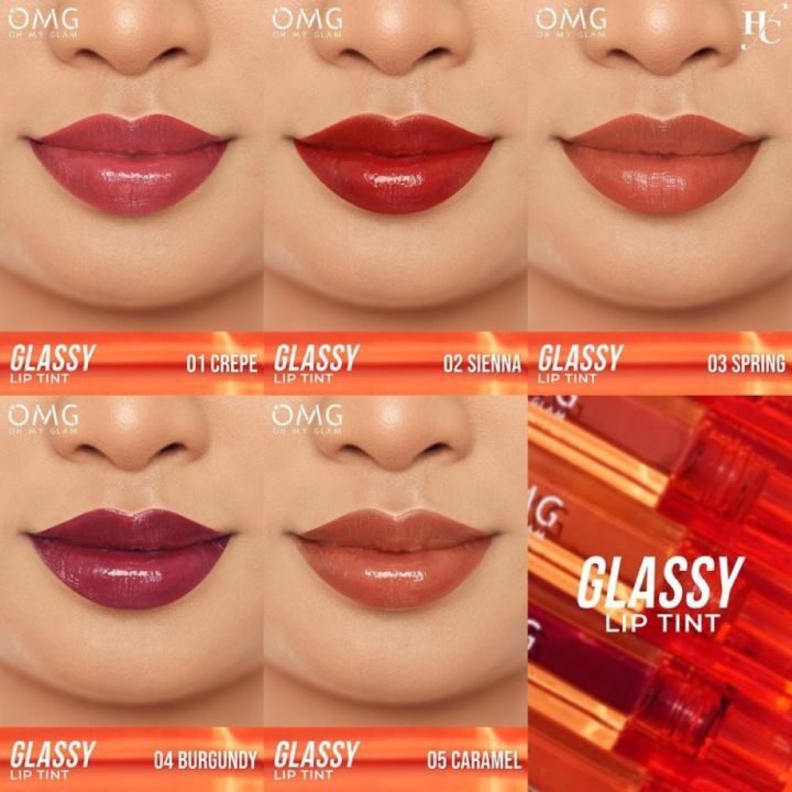 OMG Oh My Glam Glassy Lip Tint | Lazada Indonesia