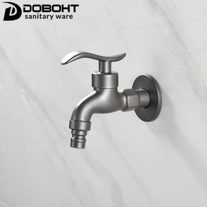 DOBOHT Metallic Grey Color Brass Material Washing Machine Tap Mop Pool ...