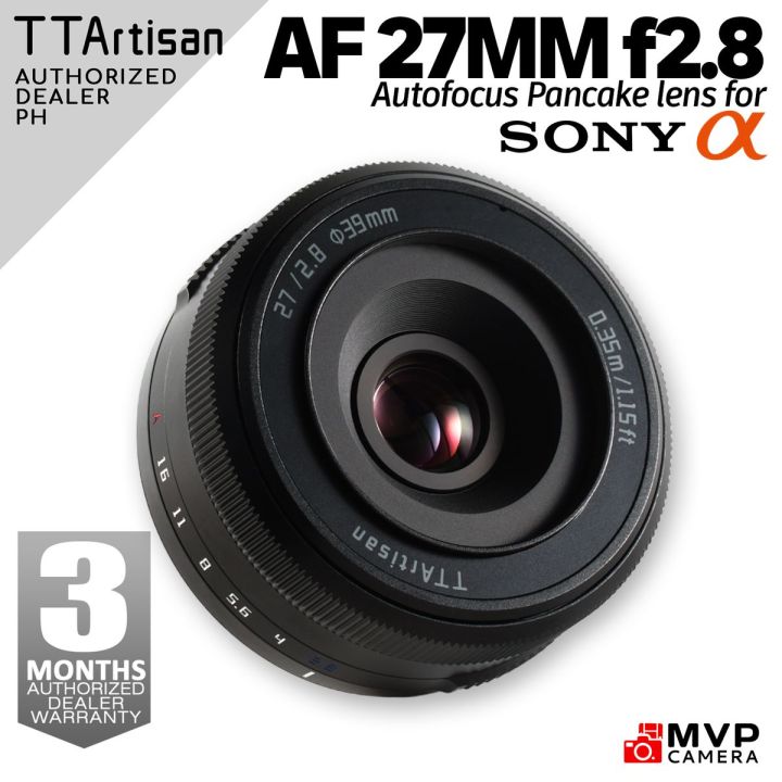 [OFFICIAL PH] TTARTISAN 27mm F2.8 AF Autofocus Pancake Lens Sony Emount ...
