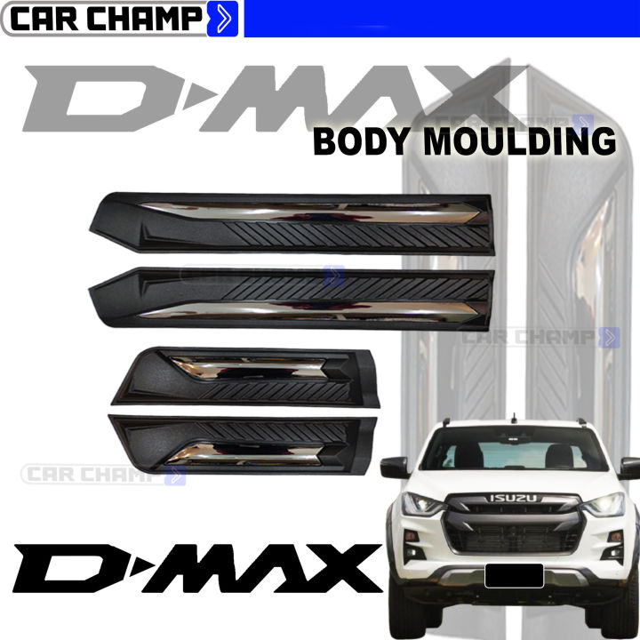Isuzu Dmax 2021-2022 OEM Side Body Cladding / Body Moulding Dual Tone ...