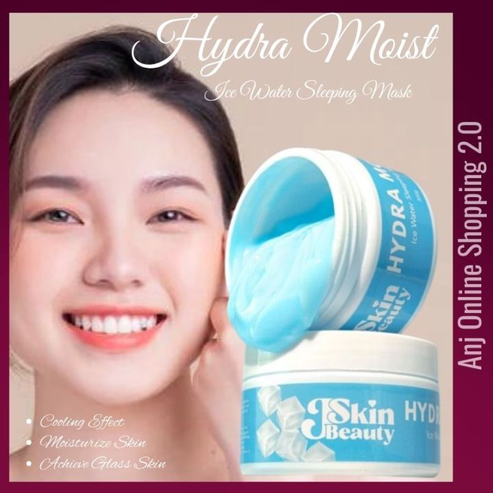 Hydra Moist Ice Water Sleeping Mask Deeply Hydrates Skin Moisturizing ...