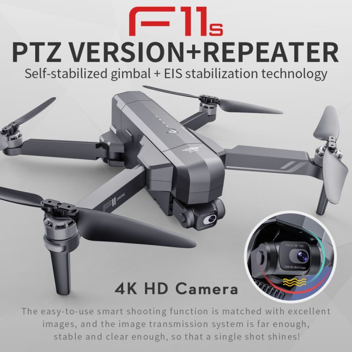 F11 4K Pro/F11S 4K Pro Drone With Camera 3KM WIFI GPS EIS 2-axis Anti ...