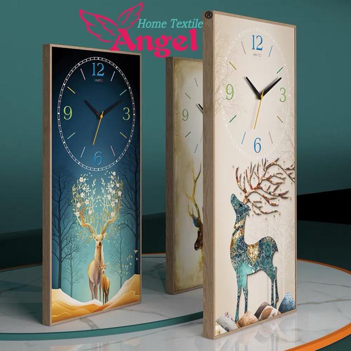 Rectangular wall clock living room study wall clock in northern Europe ...