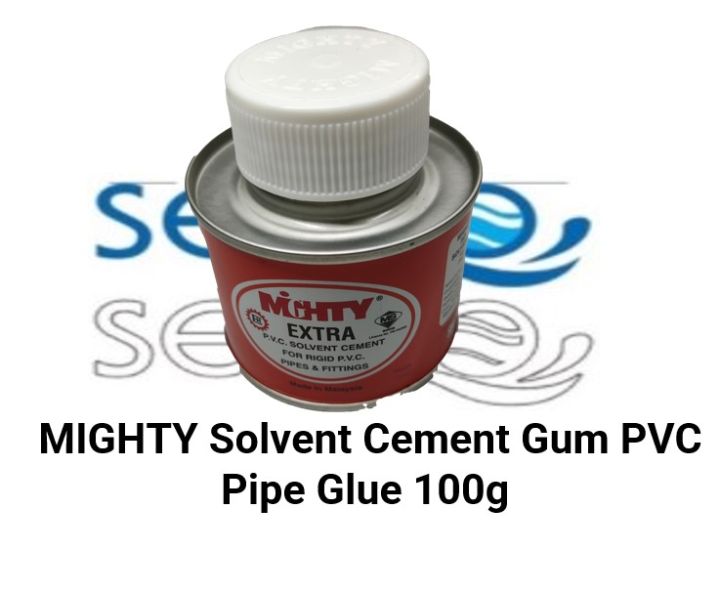 MIGHTY Solvent Cement Gum PVC Pipe Glue 100g | Lazada