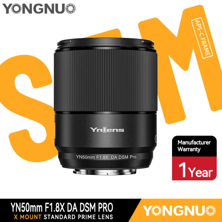 YONGNUO YN50mm F1.8X DA DSM Pro Mirrorless Lens for Fujifilm X Mount | Lazada.co.th