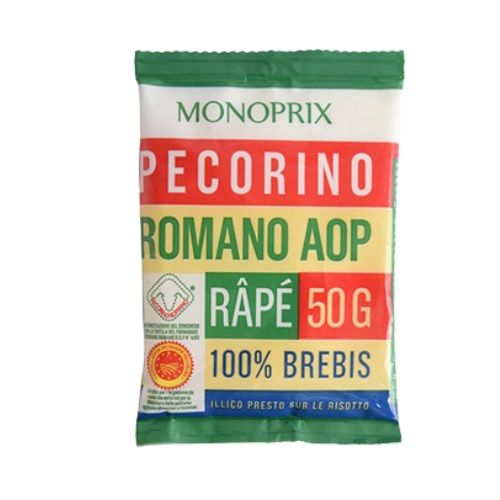 Monoprix Pecorino Aop Shredded Cheese 50g (Frozen & Fresh Shipping ...