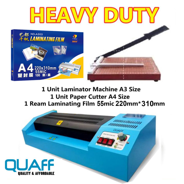 A3/A4 Quaff Laminator Machine Package Set | Lazada PH