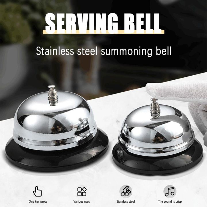 【presale】Call Bell Front Desk Silver Metal Anti-Rust Ringing Service ...
