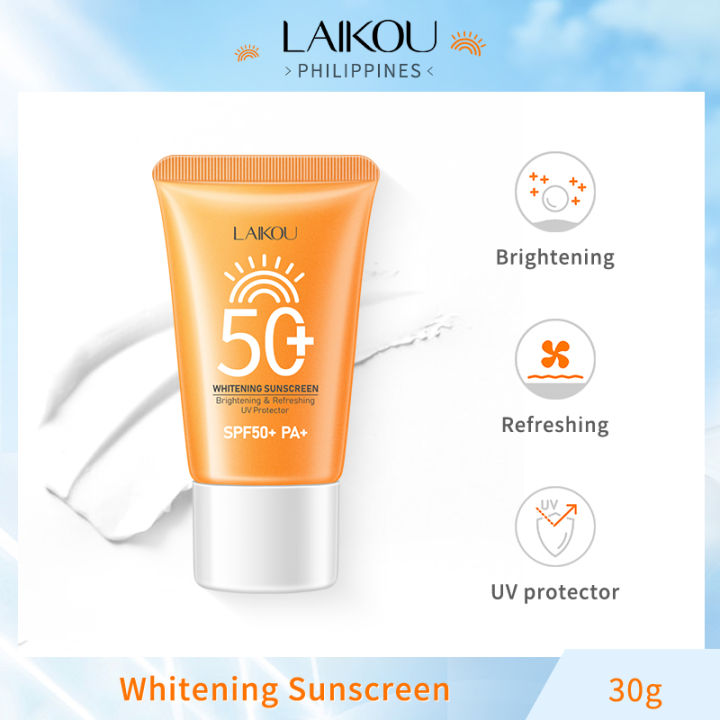 LAIKOU Sunblock Whitening Cream Waterproof Long Lasting Face Body Skin ...
