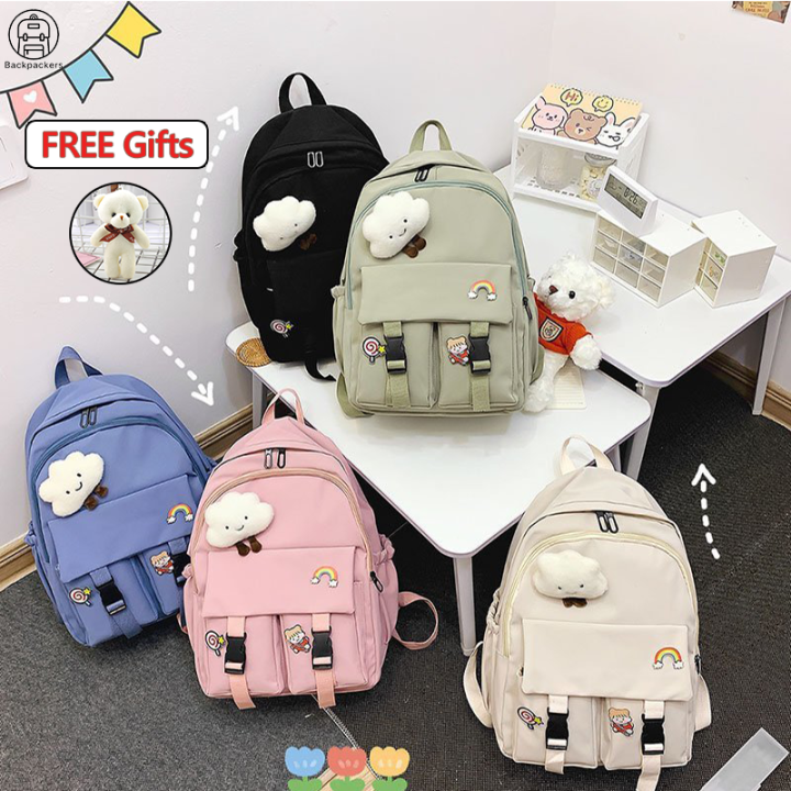 Large-capacity Backpack Korean Version High School Student Style Simple ...