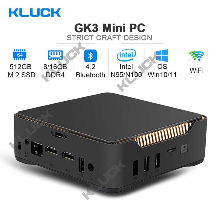 GK3Plus Mini PC CPU Alder-N Lake N100 Quad-Core WiFi 2.4G/5G Bluetooth ...