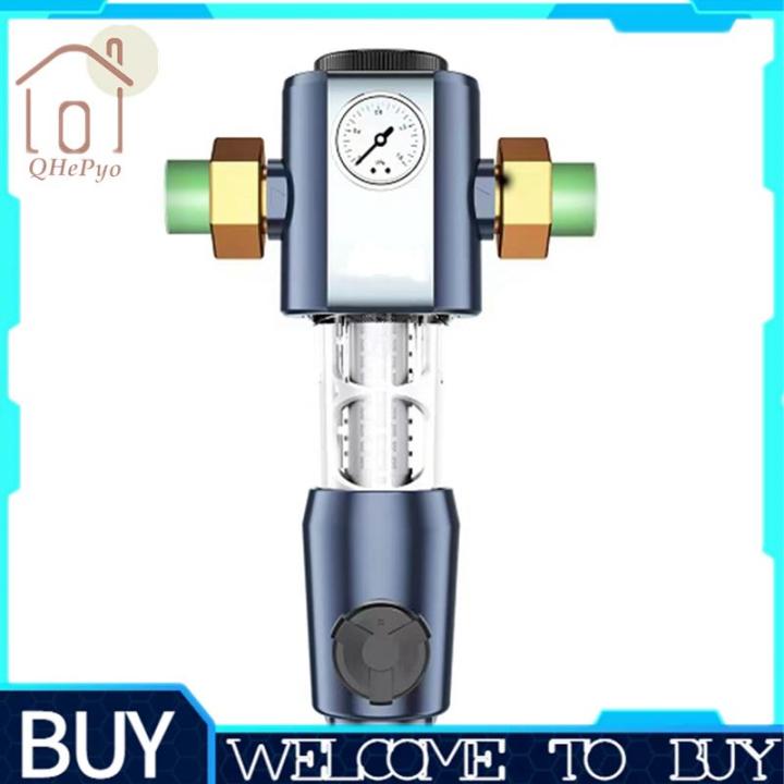 Cleaning Pre Filter with Pressure Gauge 360° High-Pressure Backwash ...