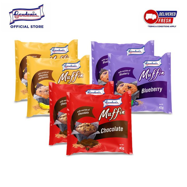 Gardenia Muffins Assorted Set of 6 | Lazada PH