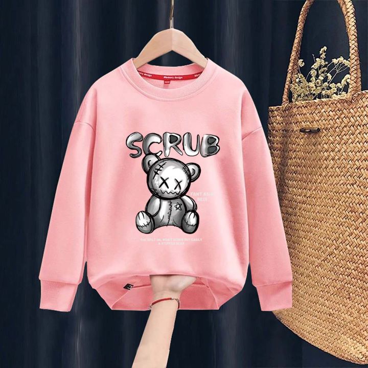 J611-O เสื้อเด็กแฟชั่น เสื้อแขนยาวเด็กผ้าเกล็ดปลา สเวตเตอร์เด็กน่ารักๆ ...