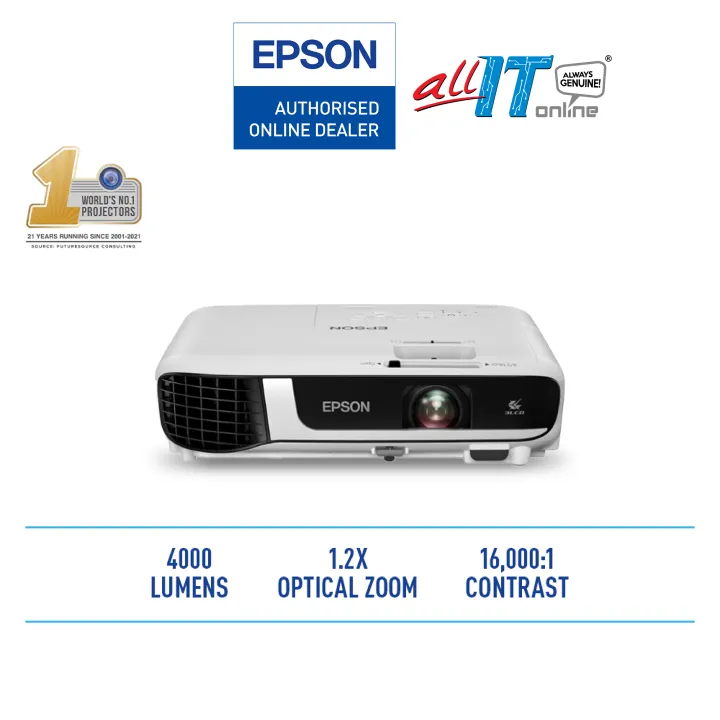 Epson EB-W51 WXGA 4000 Lumens 3LCD Projector W51 V11H977052 | Lazada