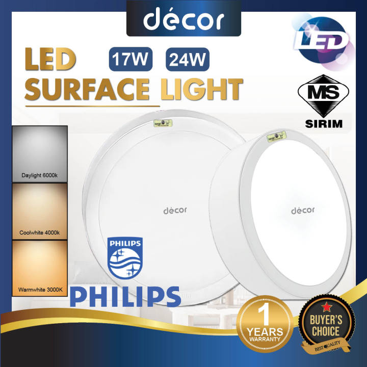 PHILIPS Meson LED Surface Downlight 59472 59474 7" 9" 17w 24w LED ...