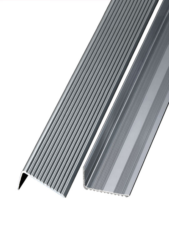 Aluminum alloy stair anti-slip strip L-shaped step corner bead metal ...