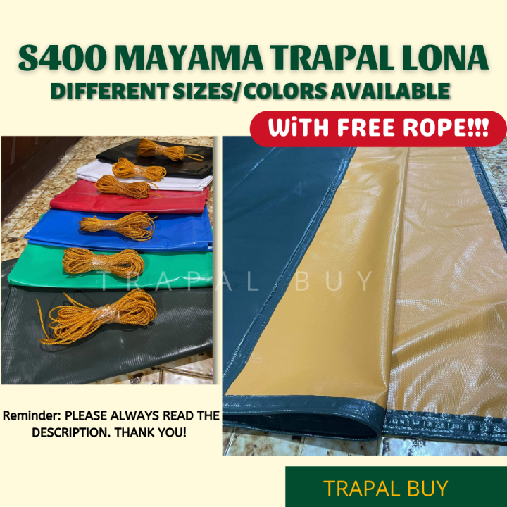 10ft x 20ft S400 MAYAMA TOLDA LONA TARPAULIN TRAPAL COVER WITH INNER ...