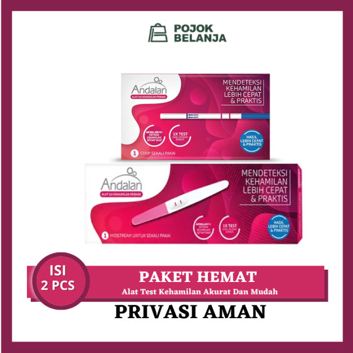 Andalan Pregnancy Test Midstream & Tespack Andalan Strip Alat Uji Tes ...