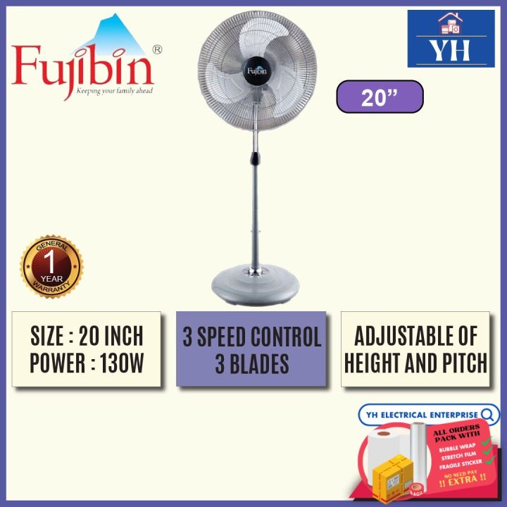Fujibin 20" FBS-20 3 Aluminium Blades Silver Stand Fan - FBS20 | Lazada