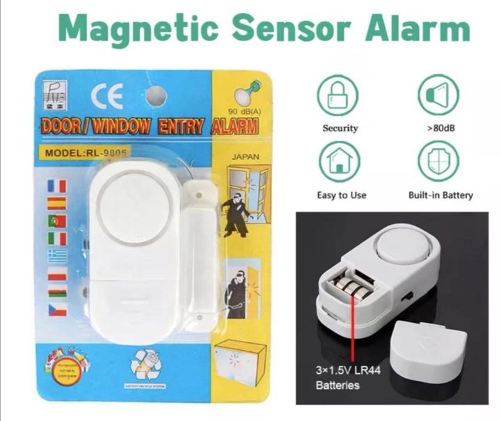 Wireless Door / Window Entry Alarm Sensor System Set | Lazada PH
