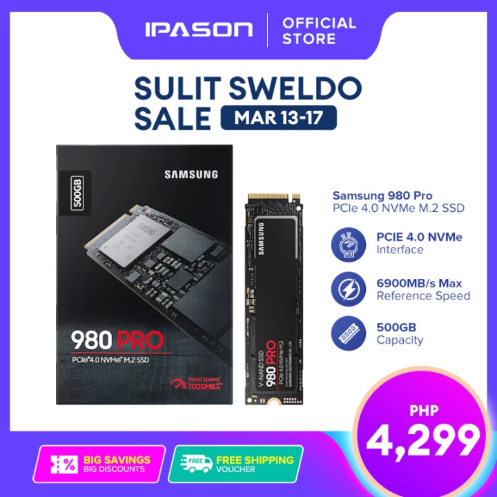 Ipason Samsung 980 Pro PCIe 4.0 NVMe M.2 SSD | Lazada PH