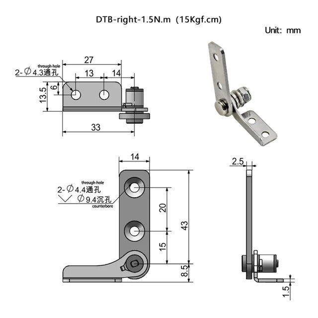 yingke Adjustable Torque Damping Can Be Sped At Will Hinge With Free-S ...