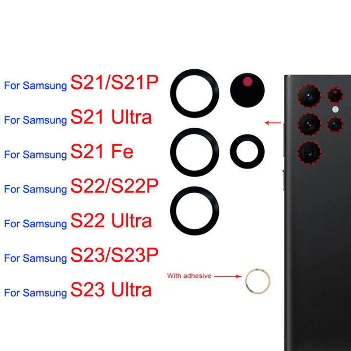 Back Camera Glass Lens For Samsung S21 S22 S23 Plus Ultra Fe 4G 5G ...