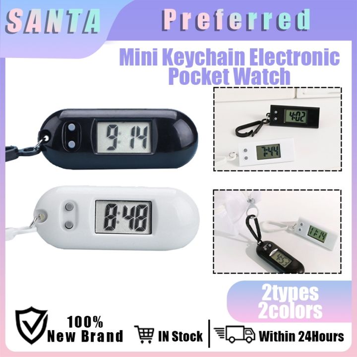 Silent Electric Mini Clock Portable LCD Digital Display Student Study ...
