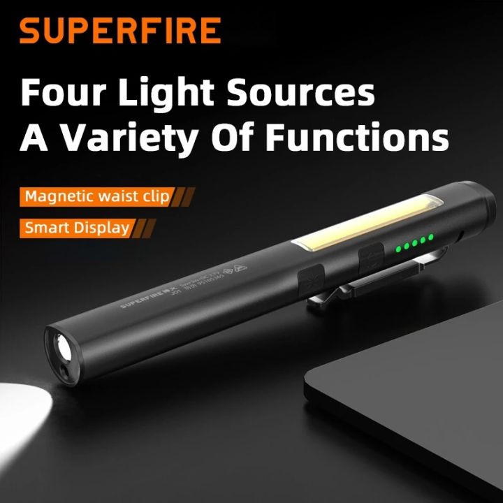 SUPERFIRE J01 LED Torchlight Rechargeable Multifunctional Torchlight ...