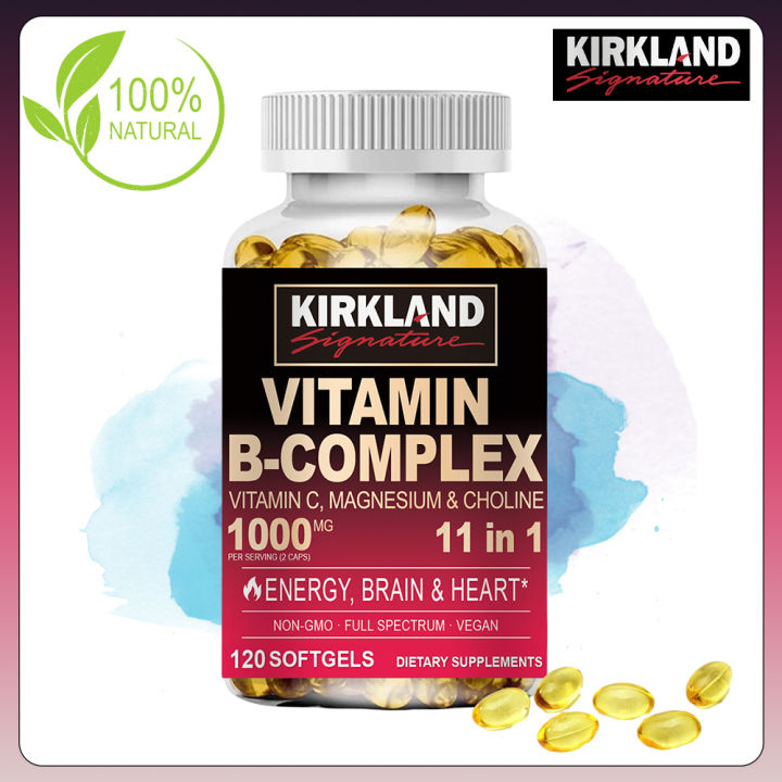 KIRKLAND Vitamin B Complex with Mullein Leaf Extract Promotes Lung ...