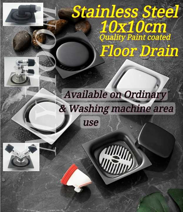 Modern Colorful floor drain10x 10 cm /Bathroom floor drain/ Floor trap ...