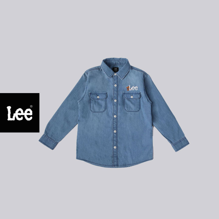 LEE KIDS เสื้อเชิ้ตแขนยาวเด็กผู้ชาย คอลเลคชั่น Lee Bear รุ่น LK ...