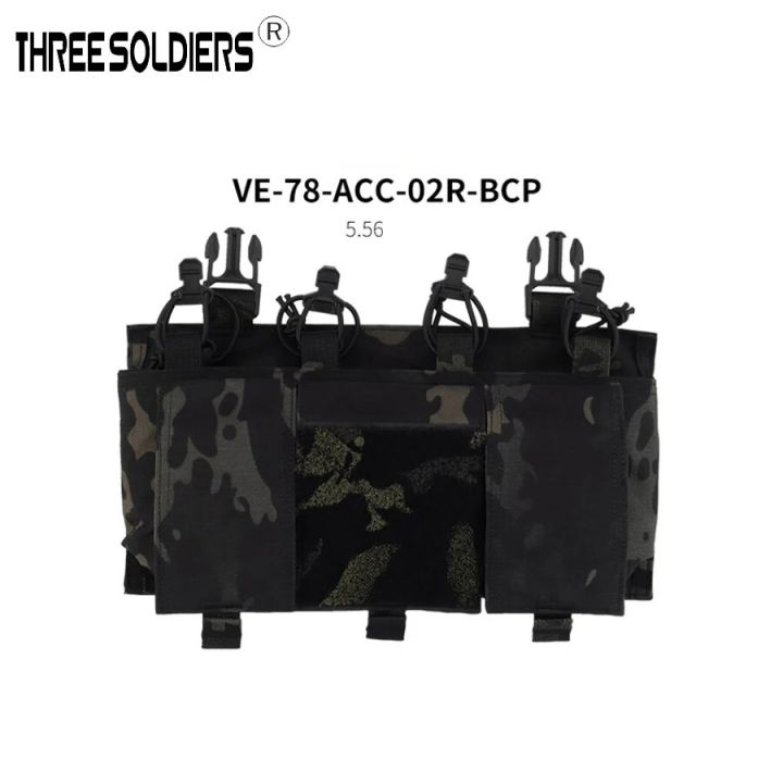 【Worth-Buy】 Tactical Quad 5.56 Magazine Gp Pouch Ar 15 Mag Front Panel ...