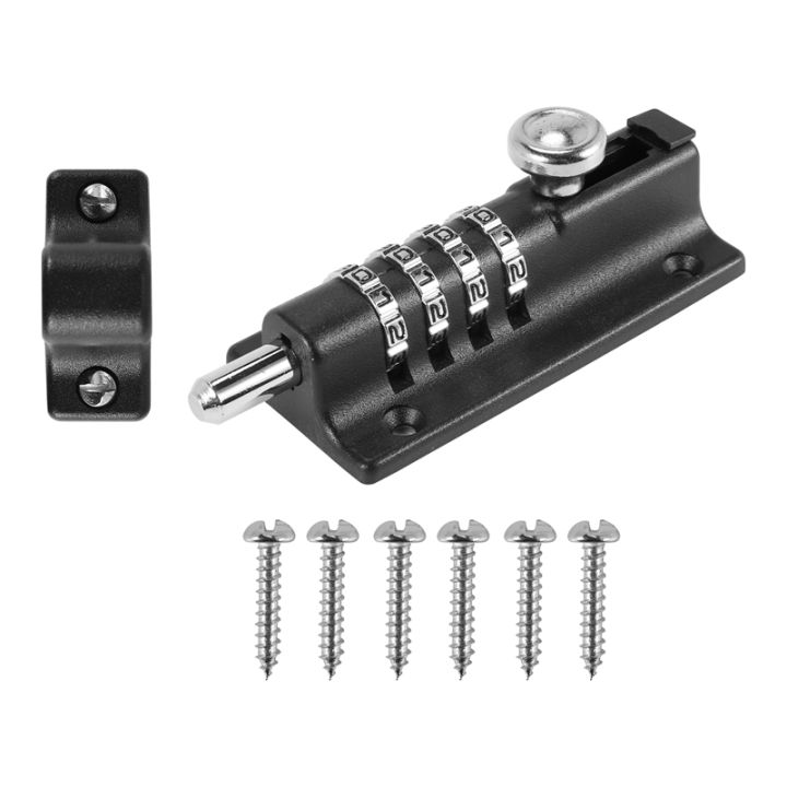 F4 Ardh Password Lock Bolt Metal Door Latch Anti Theft Safety Combination Digit Padlock Outdoor